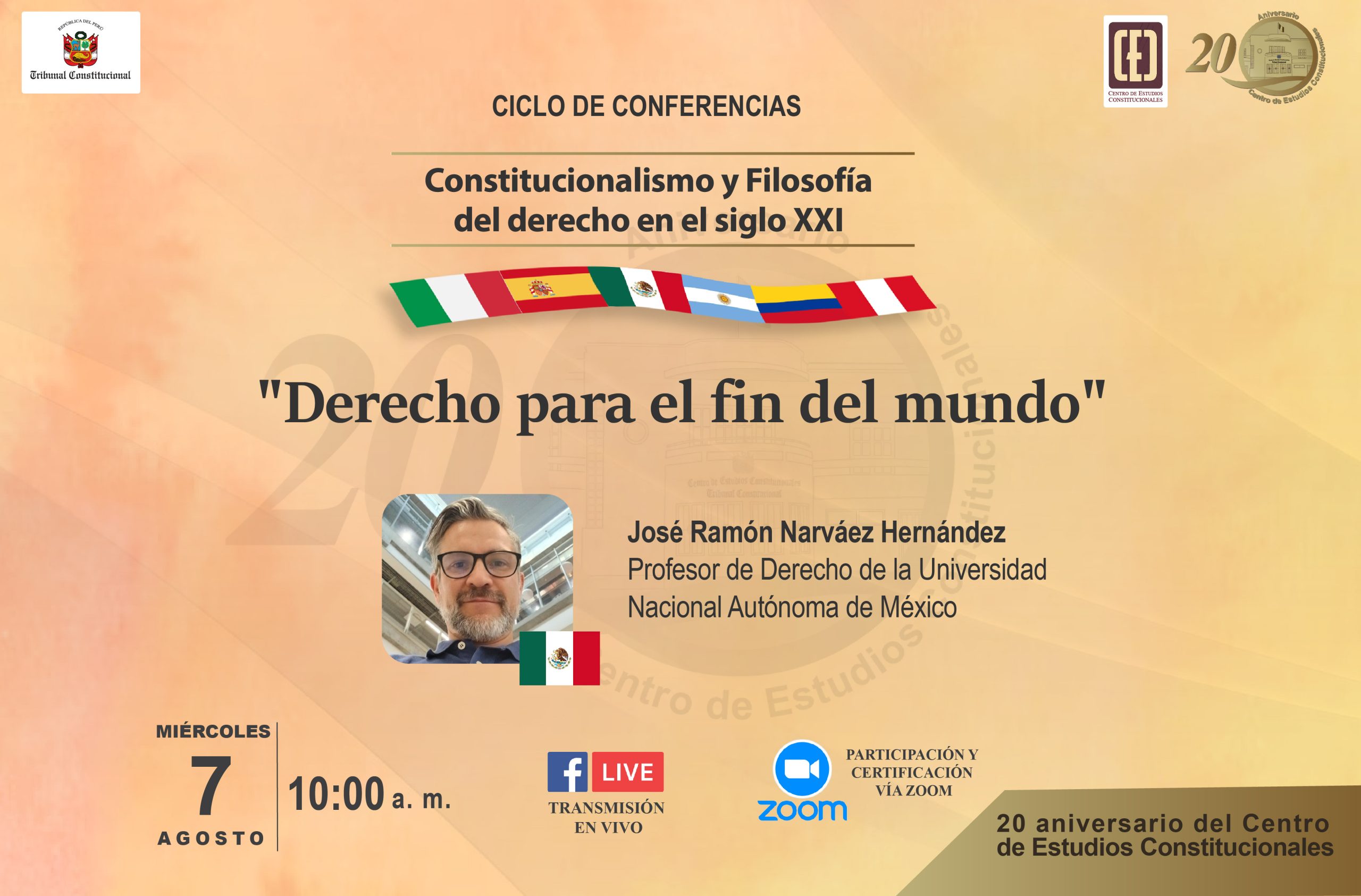 CICLO DE CONFERENCIAS “CONSTITUCIONALISMO Y FILOSOFÍA DEL DERECHO EN EL SIGLO XXI» CONTINÚA ESTE ...